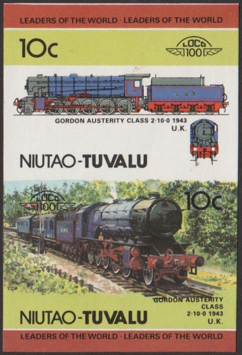Tuvalu Niutao Leaders of the World 1985 2nd Series Locomotives ...