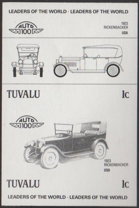 Tuvalu Leaders of the World 1985 2nd Series Automobiles Progressive ...