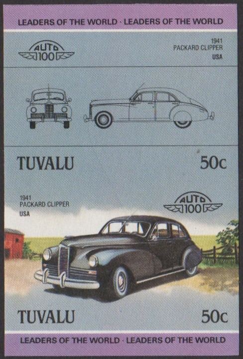 Tuvalu Leaders of the World 1985 2nd Series Automobiles Progressive ...
