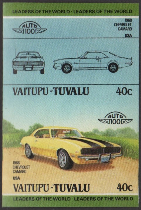 Tuvalu Vaitupu Leaders of the World 1984 2nd Series Automobiles ...